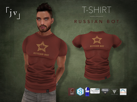 Second Life Marketplace - 「 j v 」T-SHIRT [RUSSIAN BOT]